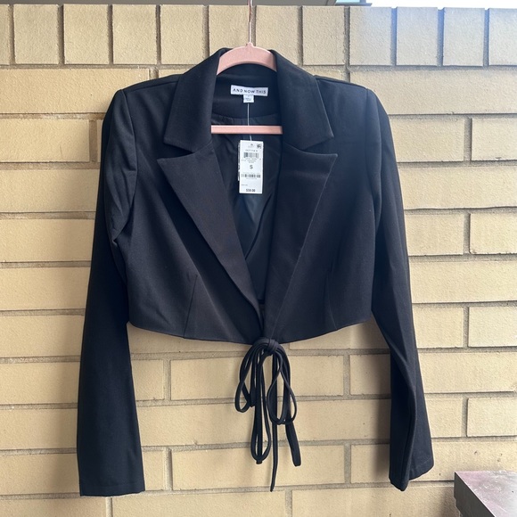 And Now This | Jackets & Coats | Wrap Tie Blazer | Poshmark